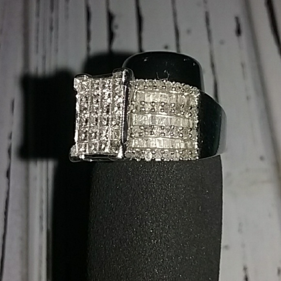 Jewelry | Diamond Ring Sj 925 Sterling Silver | Poshmark